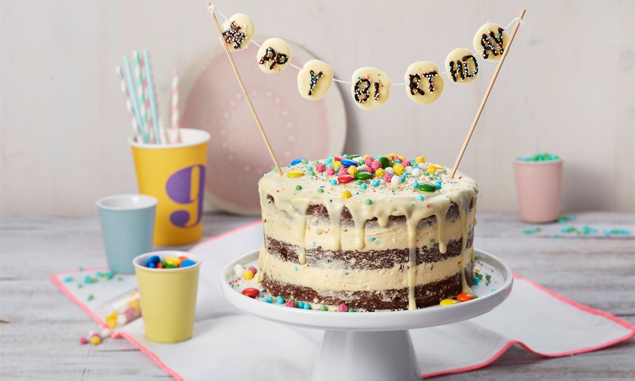 Kleiner Funfetti-Drip-Cake Rezept | Dr. Oetker