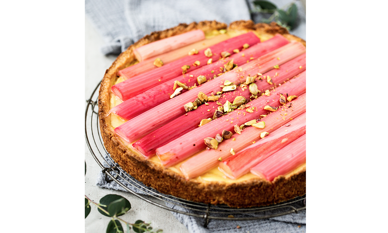 Tarte rhubarbe-vanille Recette | Dr. Oetker