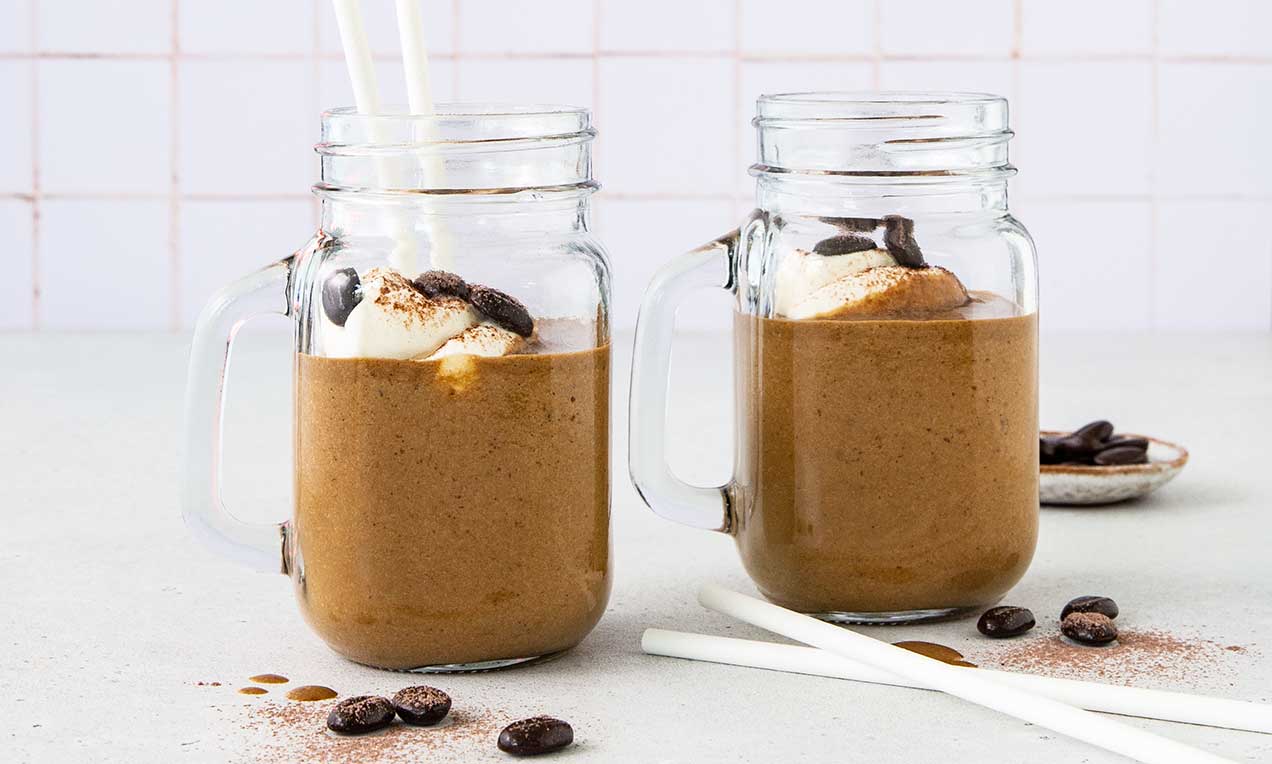 Kalter Kaffeedrink mit Banane Rezept | Dr. Oetker