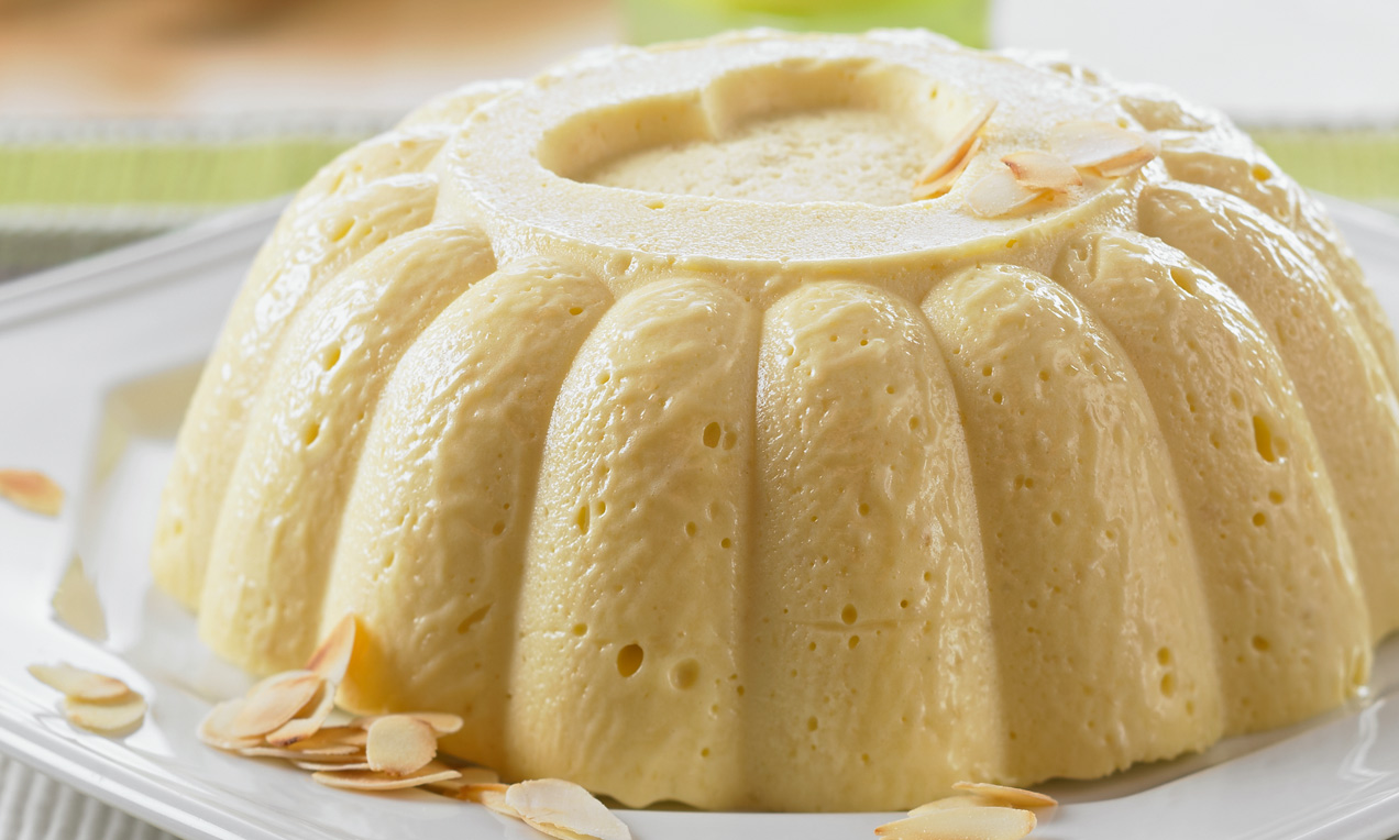 Pudding à la crème fraîche aux amandes Recette | Dr. Oetker