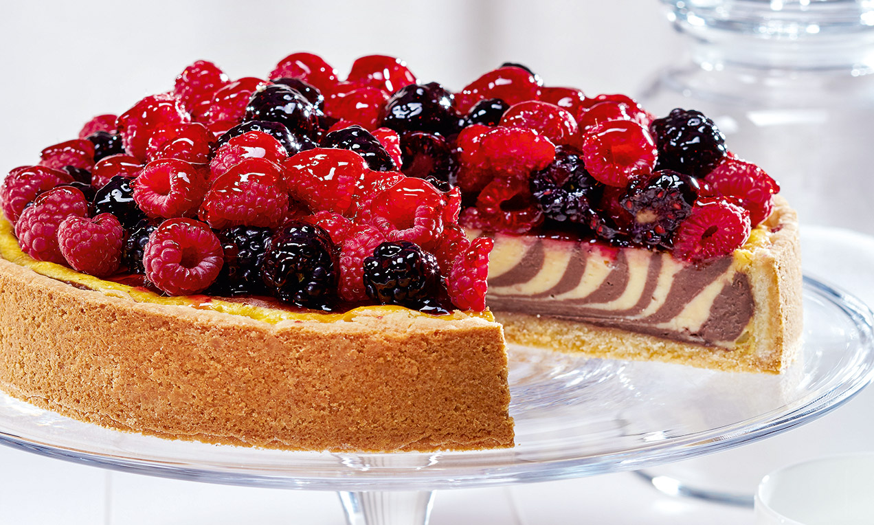 Zebra-Pudding-Cheesecake Rezept | Dr. Oetker